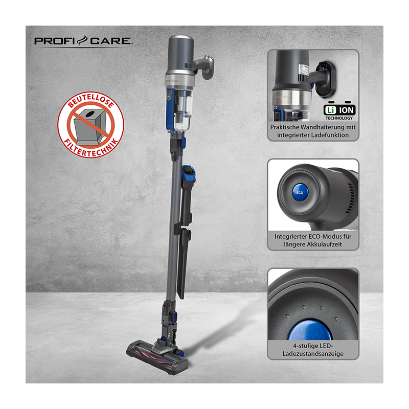 Aspirateur 2en1 à main et balai sans fil 25,9V Proficare PC-BS 3085 A ...